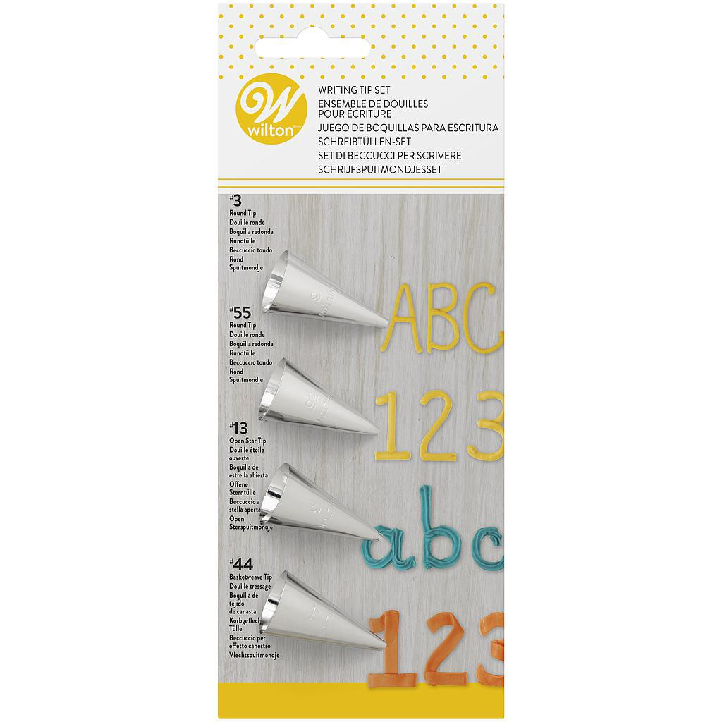 Zestaw tylek cukierniczych do napisów - Wilton - 4 szt.