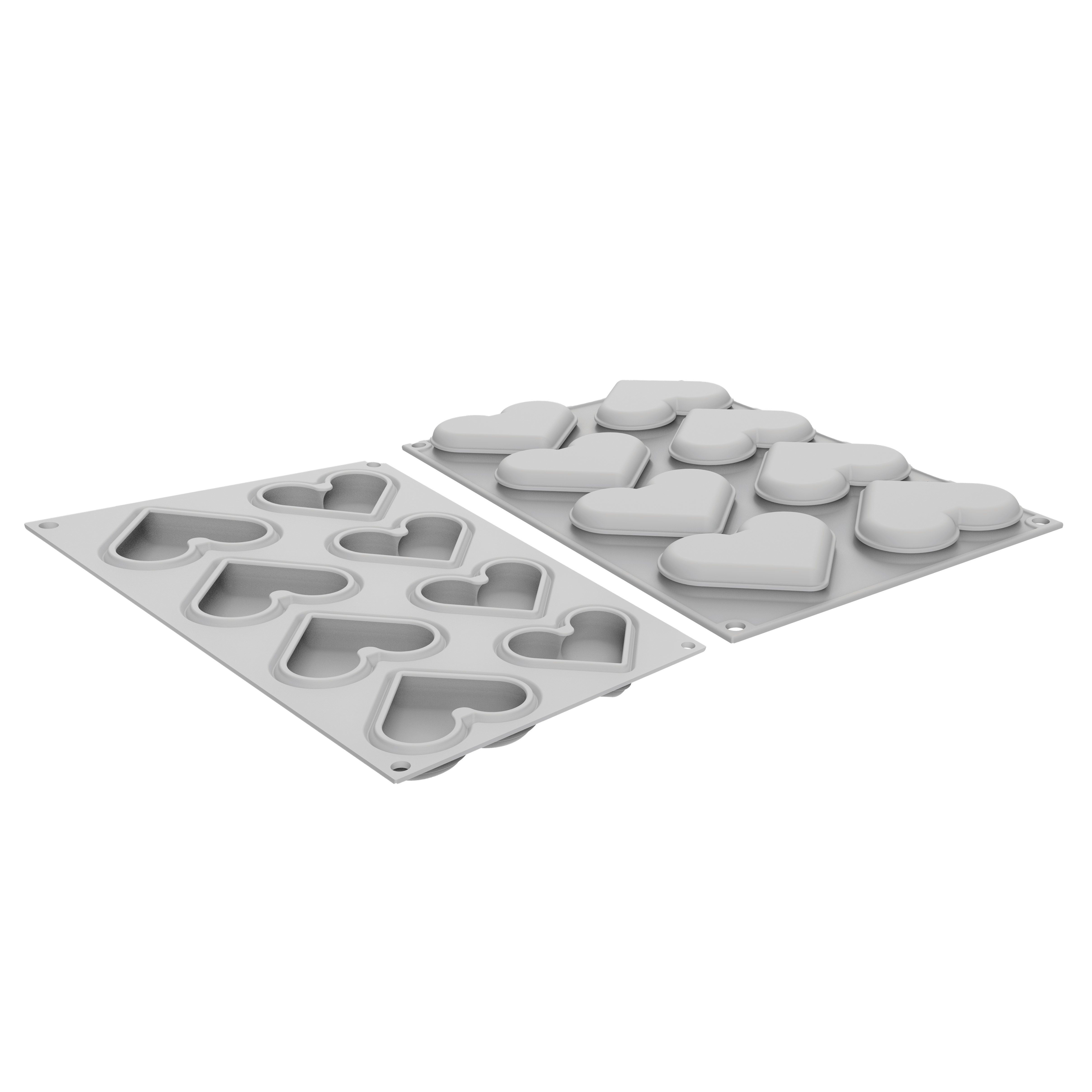 Forma silikonowa do monoporcji - SilikoMart - Mini Love Story