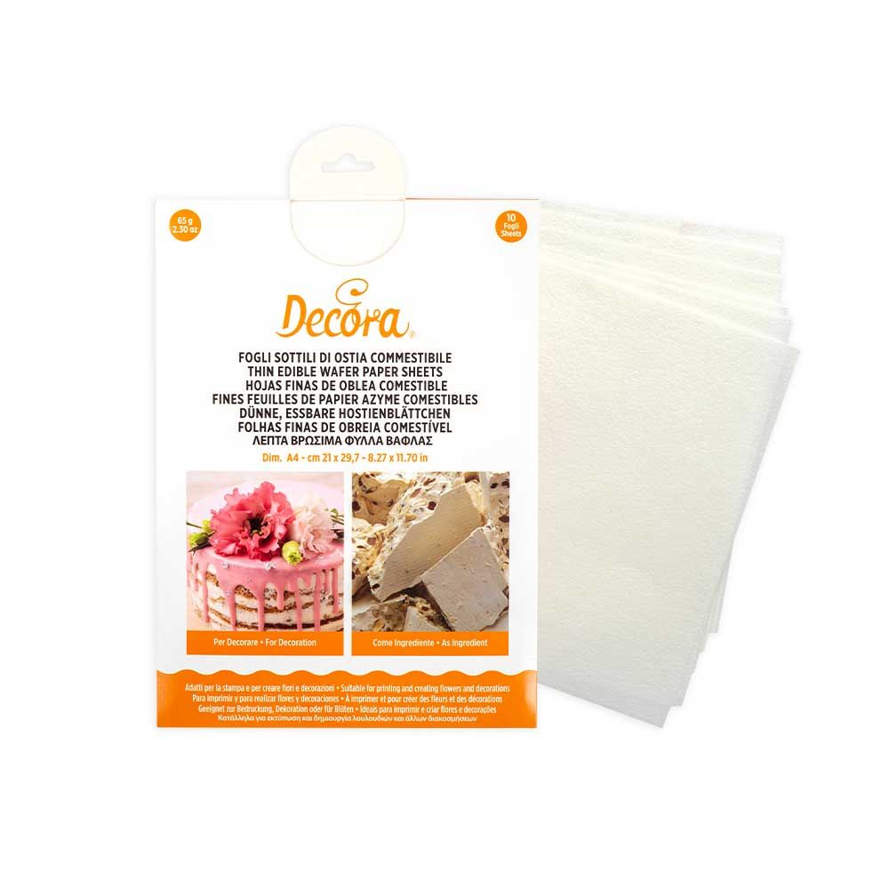 Papier waflowy - Decora - A4, 10 szt.