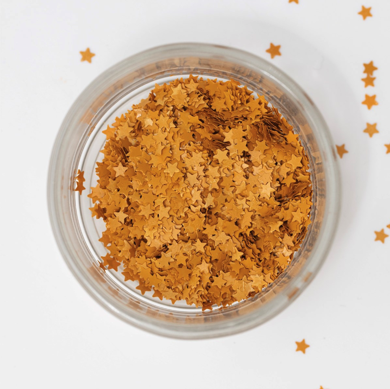 Posypka świąteczna Edible Glitter Stars - PME - złota 1 g