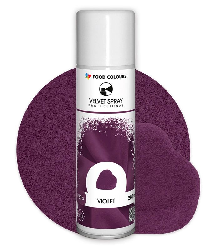 Zamsz w sprayu Velvet Spray - Food Colours - Violet 250 ml